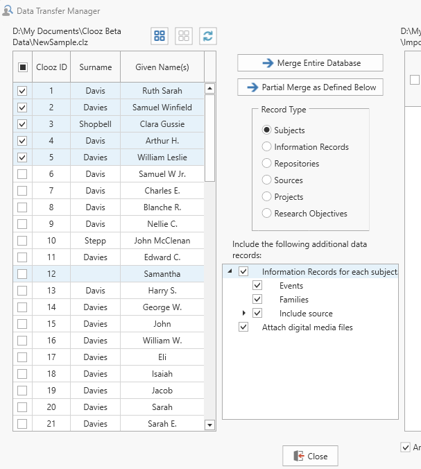 External File Interfaces