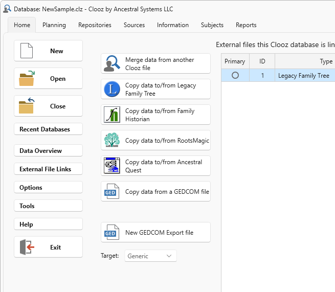 External File Interfaces