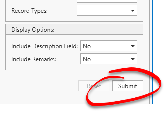 Report Viewer Parameters Panel