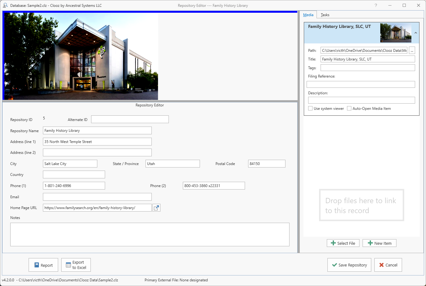 Editing Repository Records
